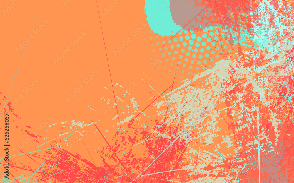 Abstract grunge texture multicolor orange color background Stock Vector ...