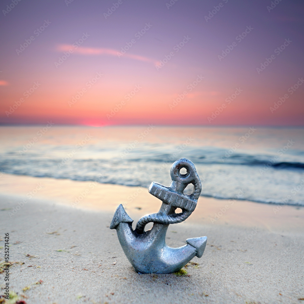 Anker am Strand Stock Photo | Adobe Stock