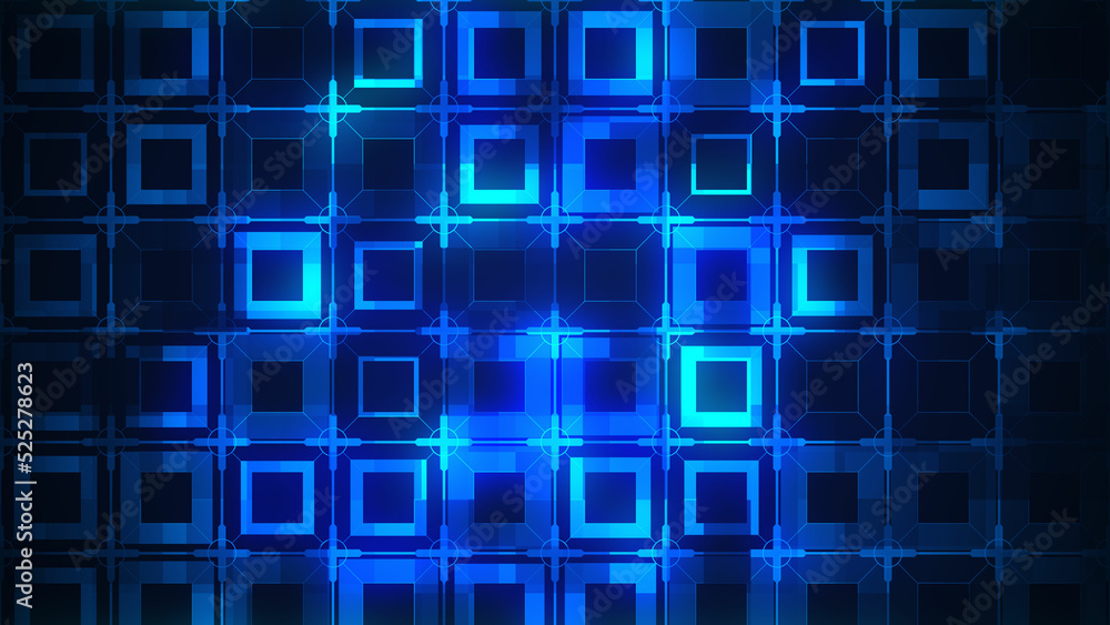 Abstract Futuristic Dark Blue Shiny Digital Technology Flat Screen Sci ...