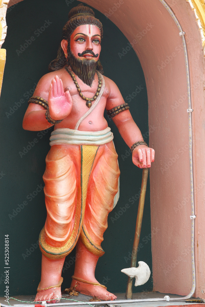 Parashurama, Vishnu avatar in Hindu temple. India Stock Photo | Adobe Stock