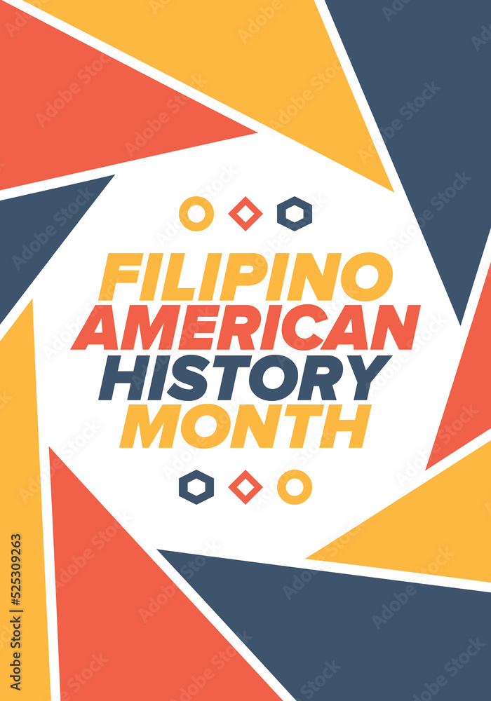 Filipino American History Month. Happy holiday celebrate annual in ...