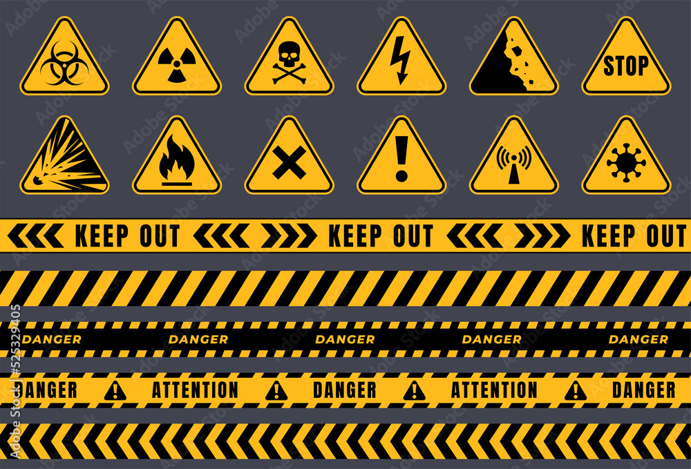 Danger signs that warn of possible danger to life and health ...