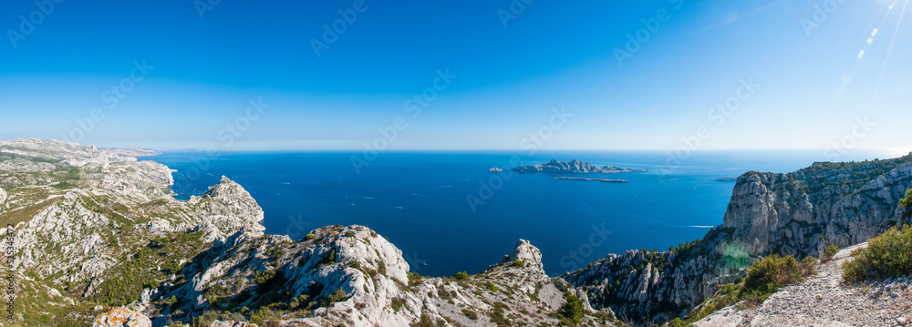 Marseille , France - Panorama calanques de Marseille Stock Photo ...