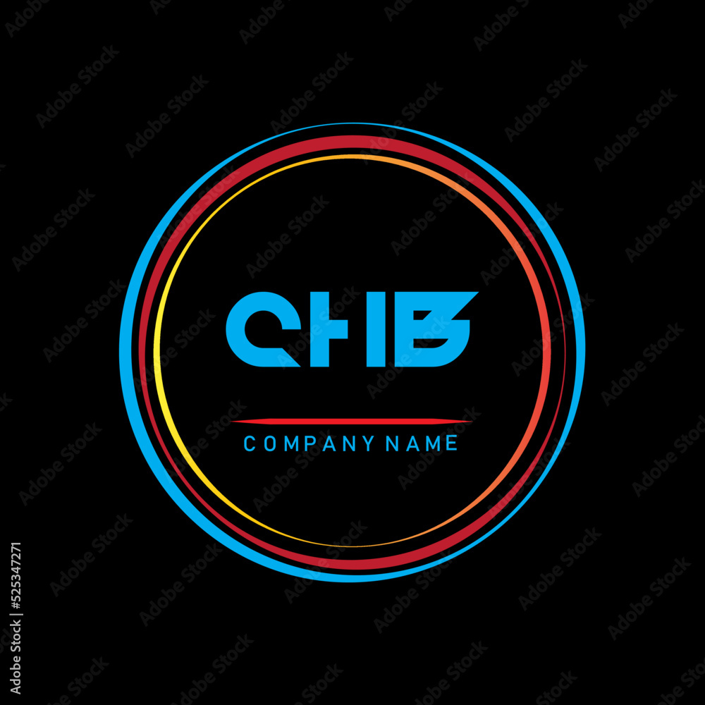 Vetor do Stock: CHB letter logo,CHB letter design,letter CHB logo ...