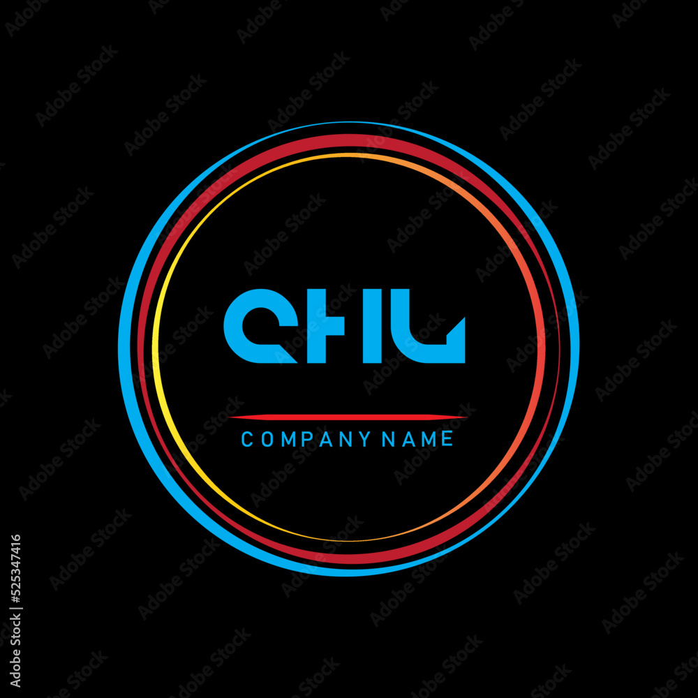 CHL letter logo,CHL letter design,letter CHL logo design,letter CHL ...