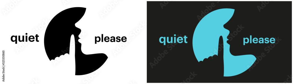 Symbol bitte nicht stören, Icon nicht stören, bitte leise sein, pssst ...