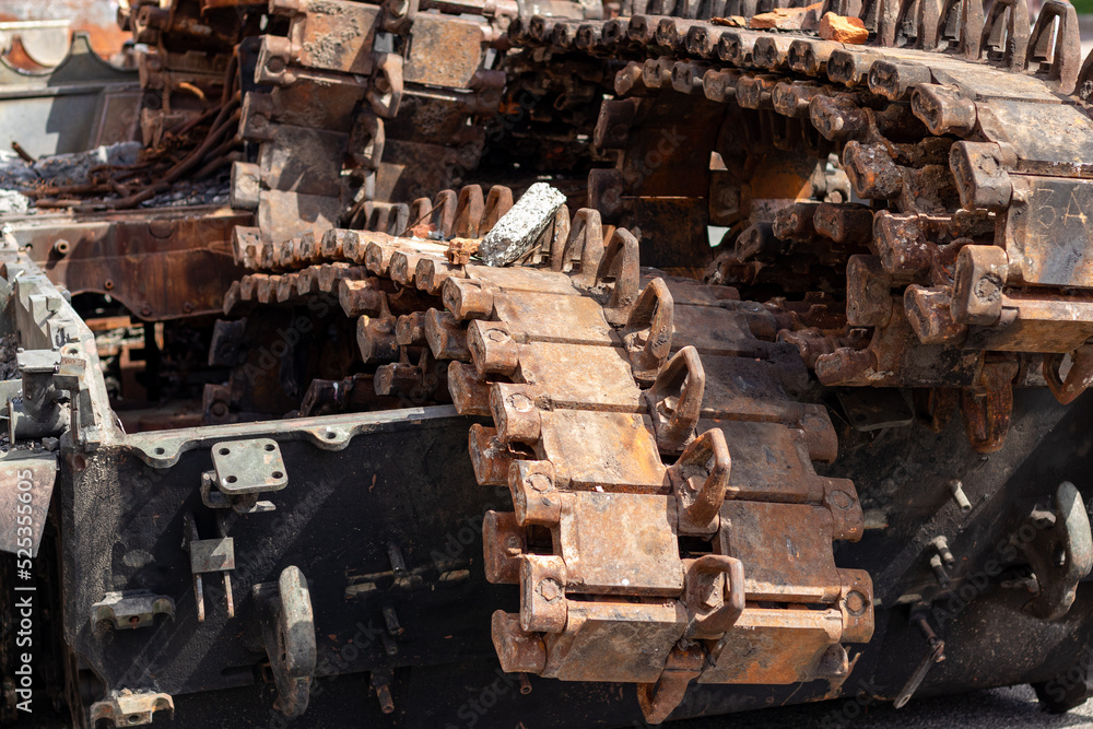 Destroyed russian equipment is now scrap metal. During the battle ...