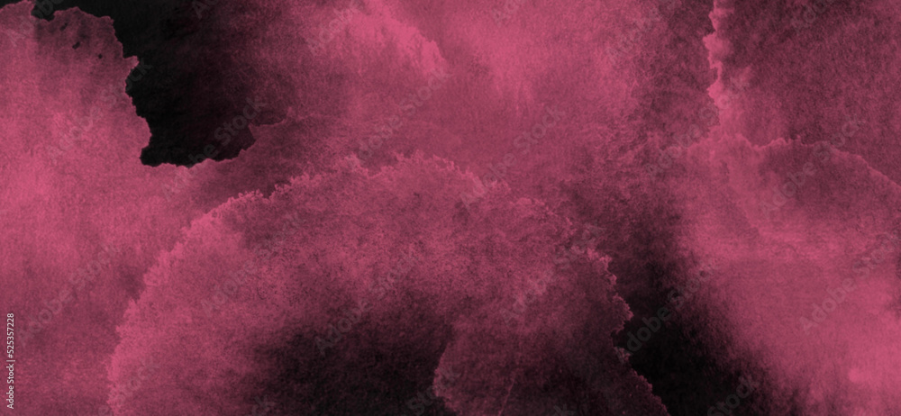 Shades of dark pink black water colors blobs background Stock ...