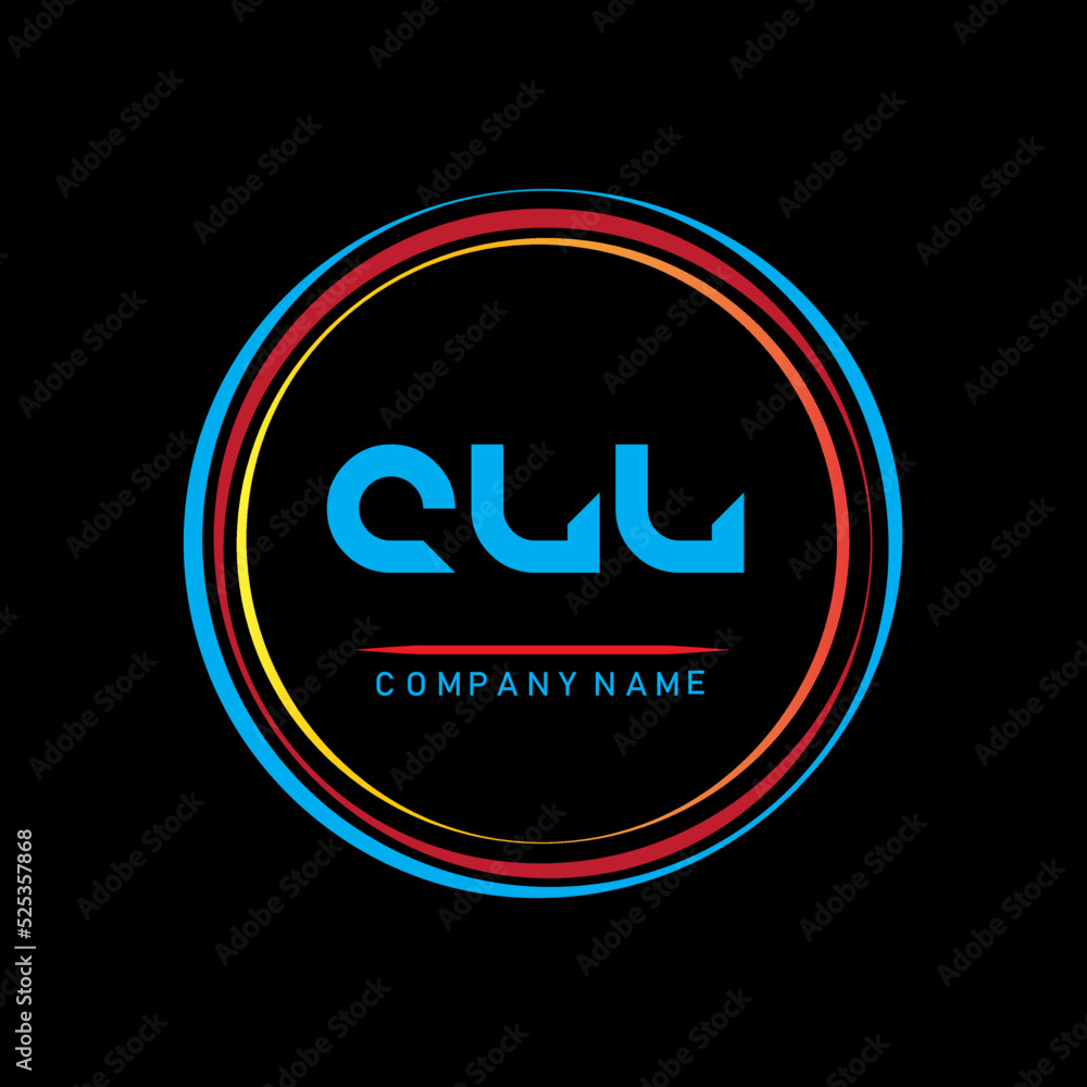 Vetor do Stock: CLL letter logo,CLL letter design,letter CLL logo ...
