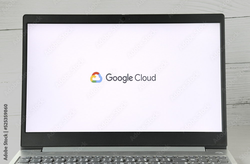 .Chiang Mai, Thailand, March 4, 2022. A laptop computer displays the ...