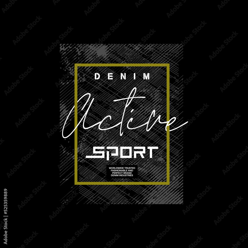 active sport typography graphic design, for t-shirt prints, vector ...