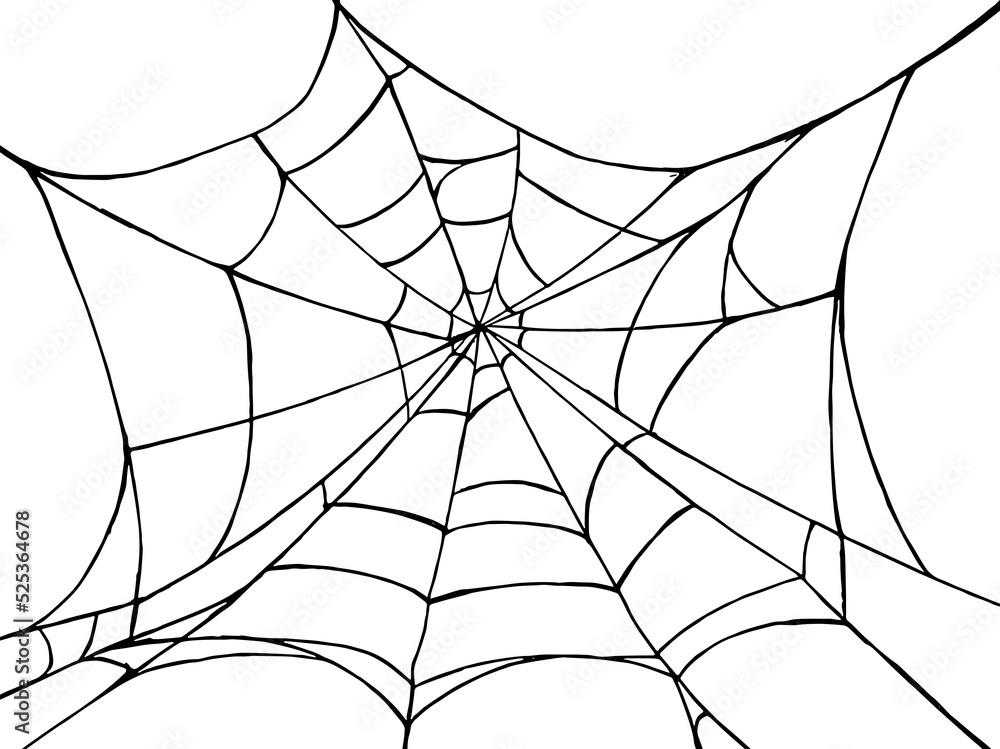 Spiderwebs isolate on png or transparent background, happy halloween ...