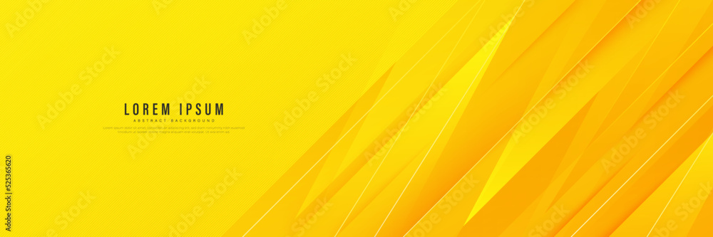 Abstract yellow gradient geometric background with diagonal stripes ...