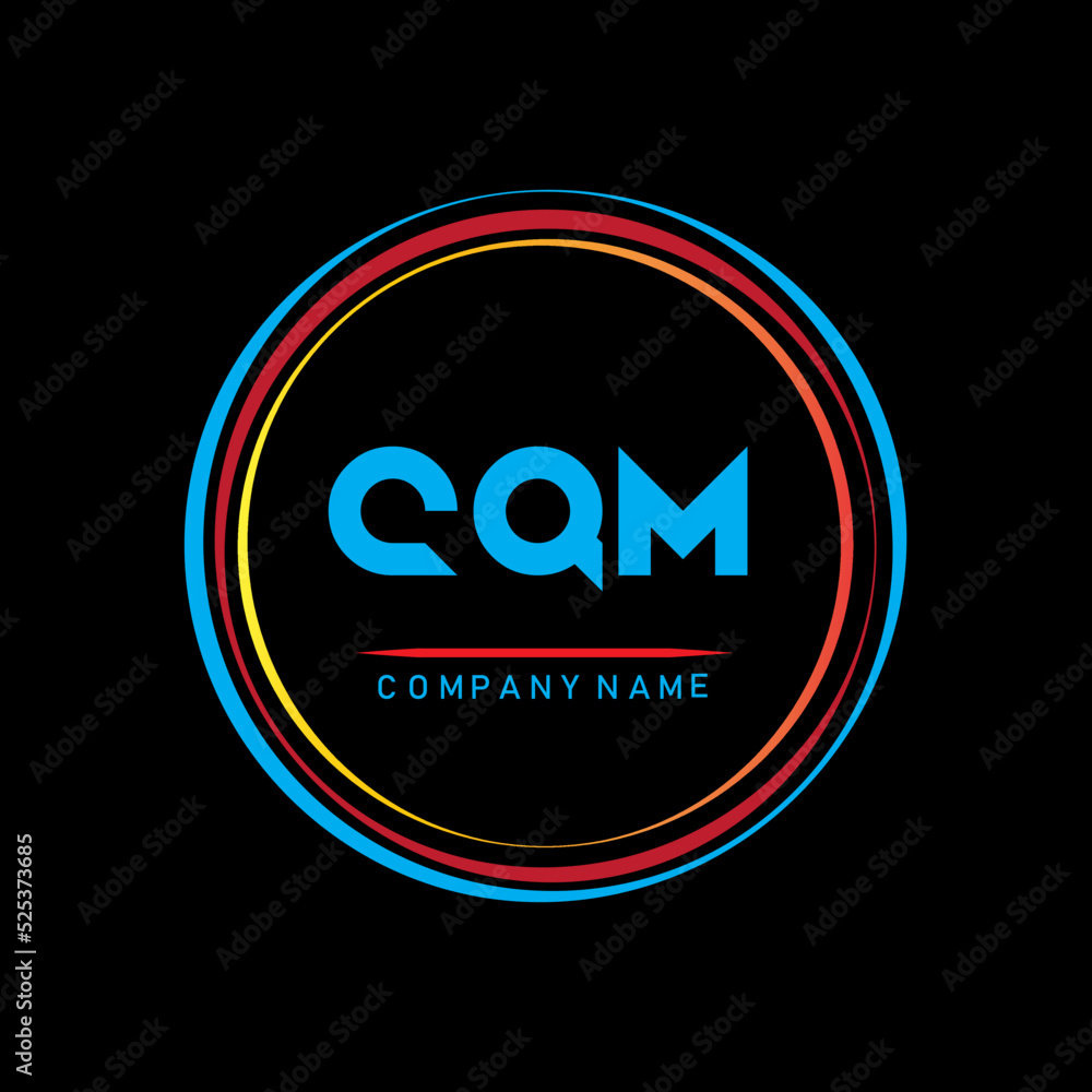 CQM letter logo,CQM letter design,letter CQM logo design,letter CQM ...