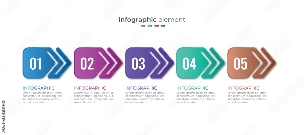 Vector arrow timeline infographic design Stock Vector | Adobe Stock