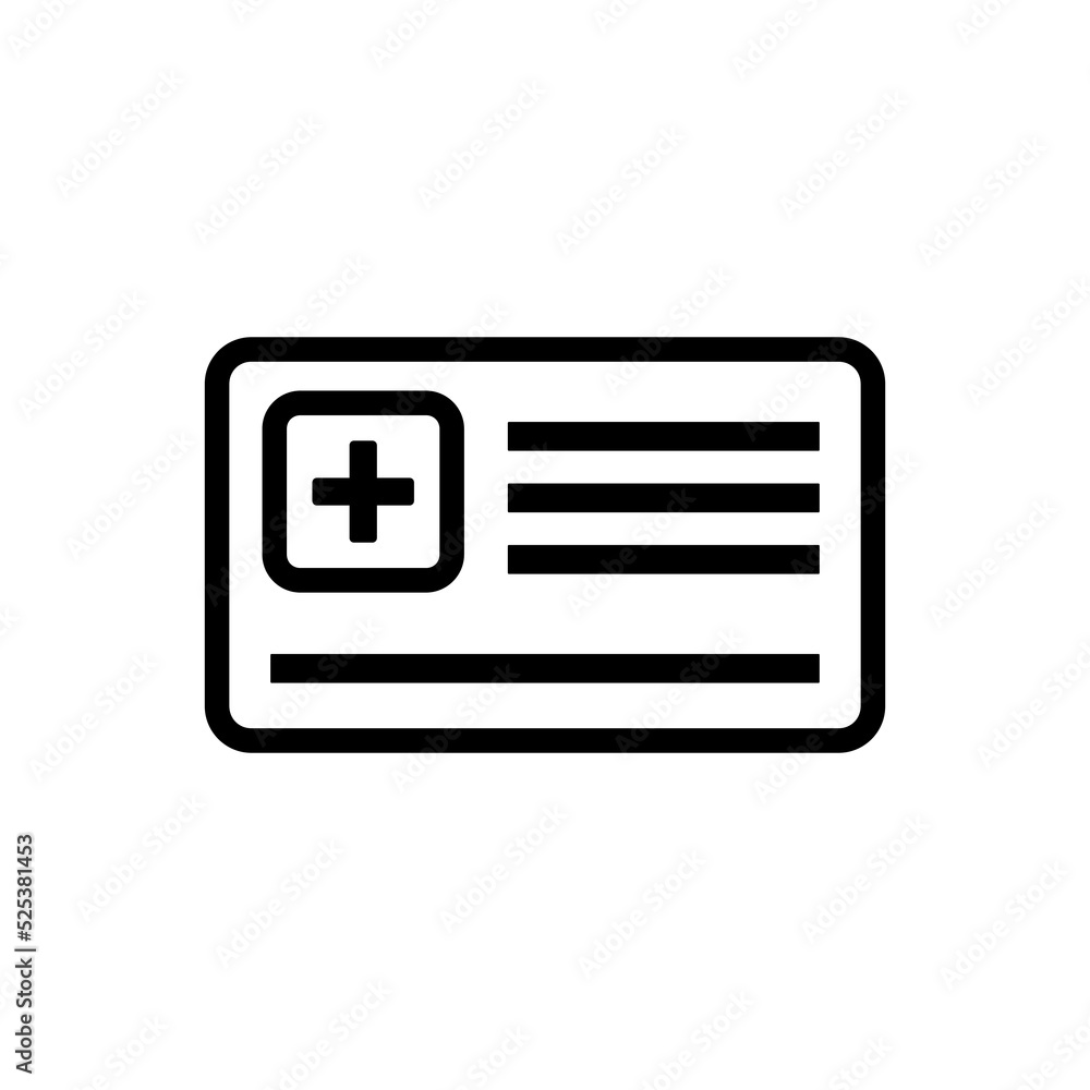health card icon vector illustration logo template for many purpose ...