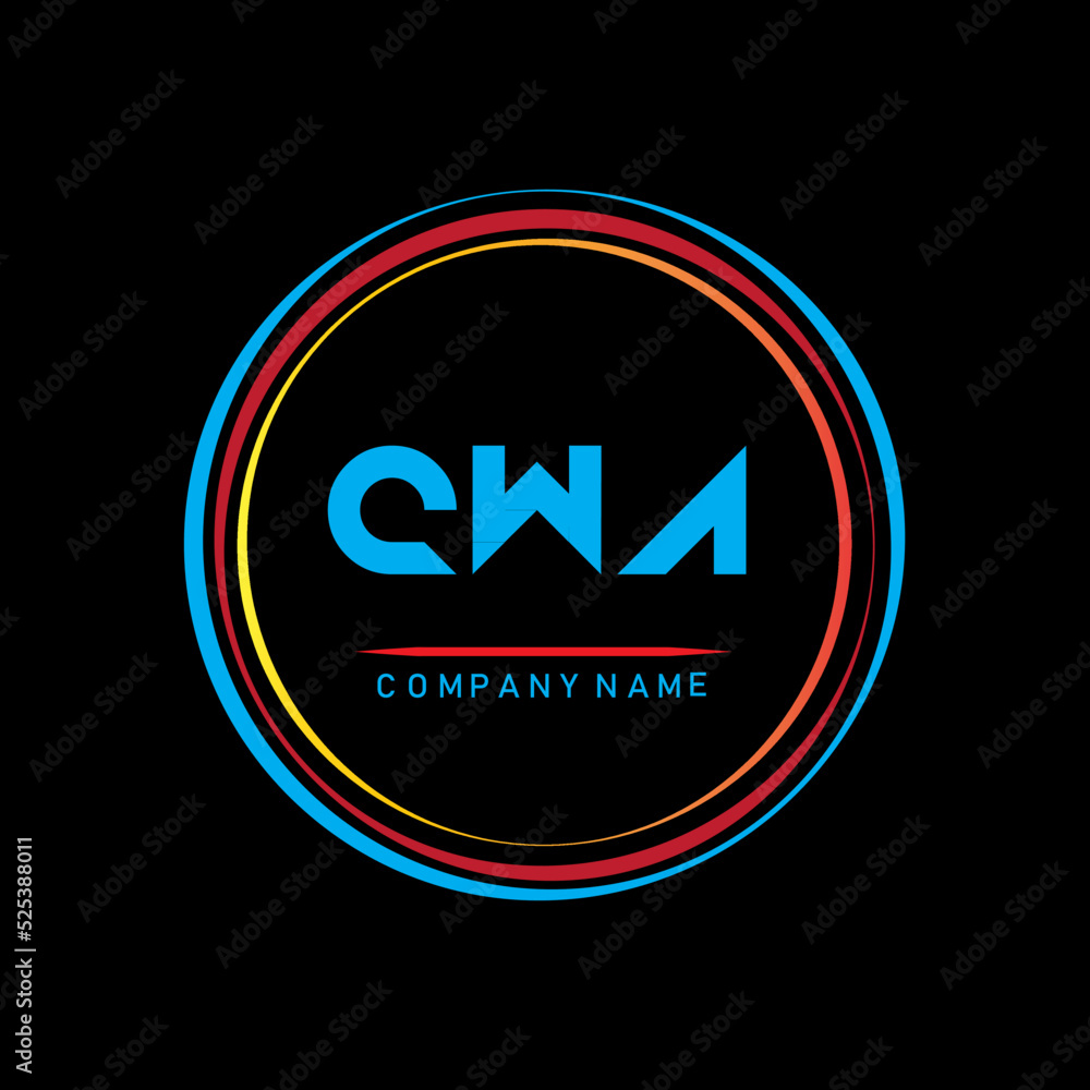 CWA letter logo,CWA letter design,letter CWA logo design,letter CWA ...