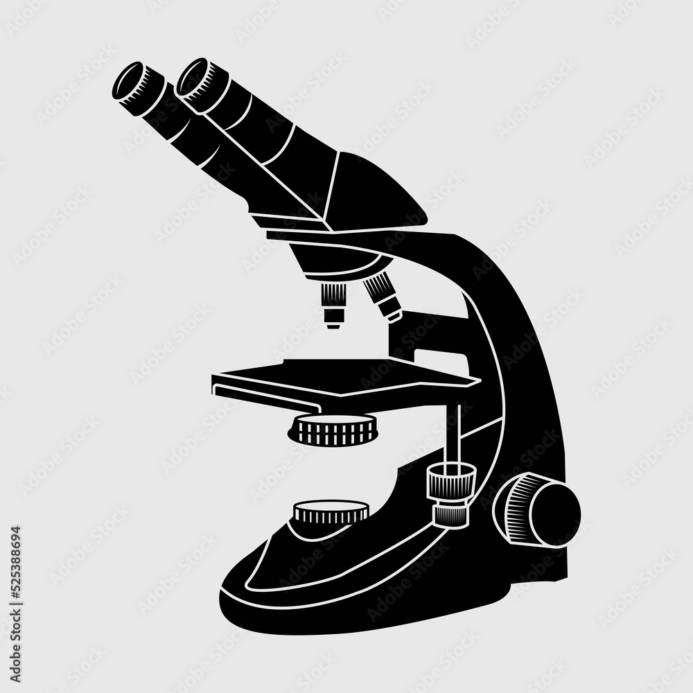Microscope Silhouette SVG Cut File, Laboratory Svg, science Svg ...