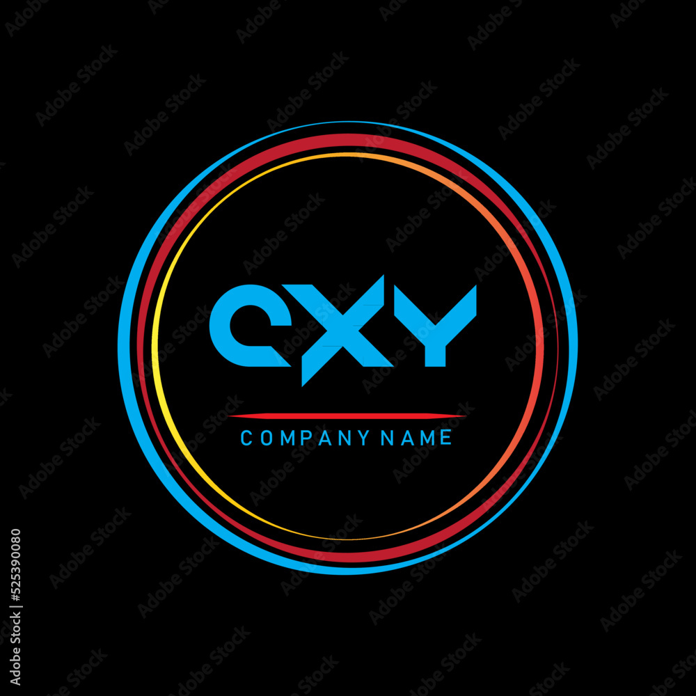 Vecteur Stock C X Y,CXY logo design,C X Y letter logo design, CXY ...