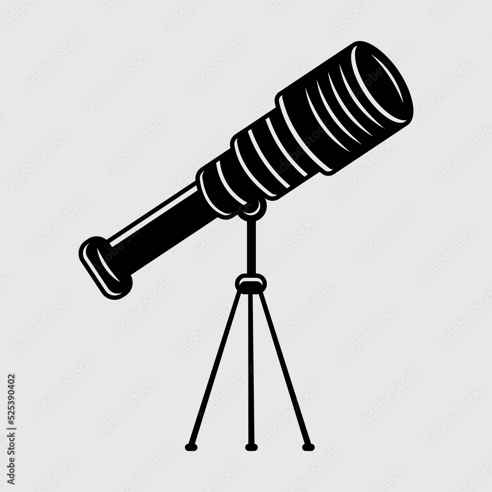 Telescope Silhouette SVG Cut File, Astronomy Svg, Binoculars Svg ...
