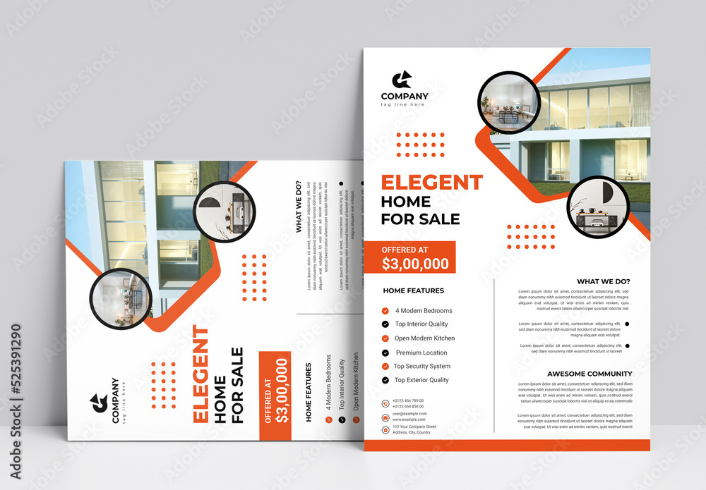 Creative Flyer Layout Stock Template | Adobe Stock