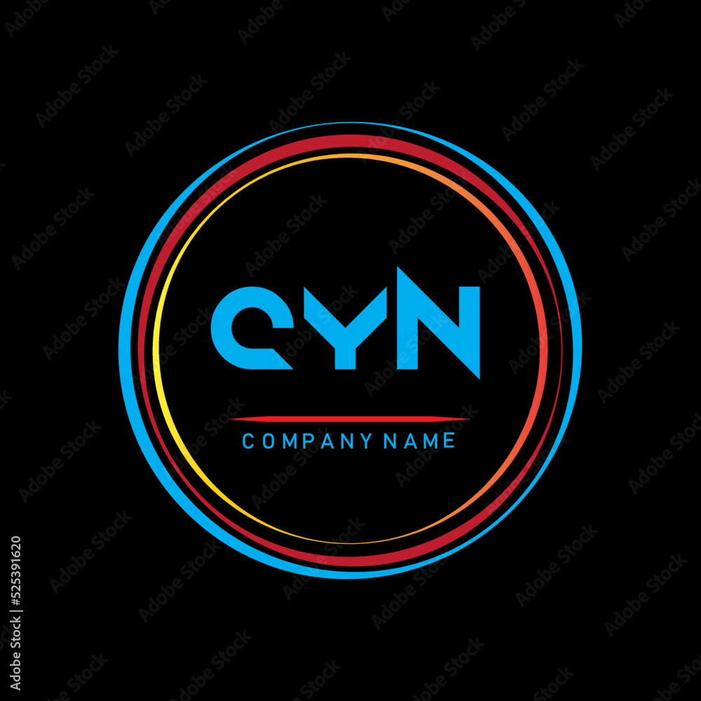 CYN letter logo,CYN letter design,letter CYN logo design,letter CYN ...
