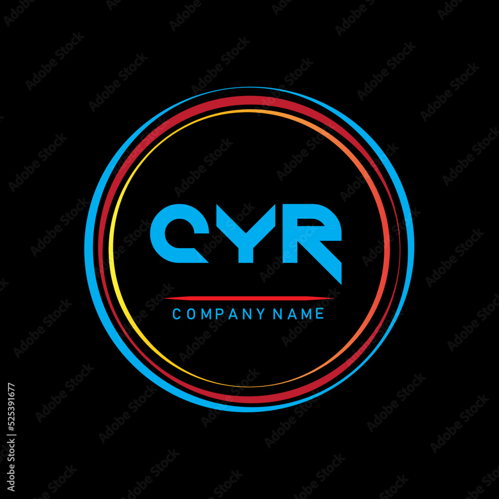 CYR letter logo,CYR letter design,letter CYR logo design,letter CYR ...