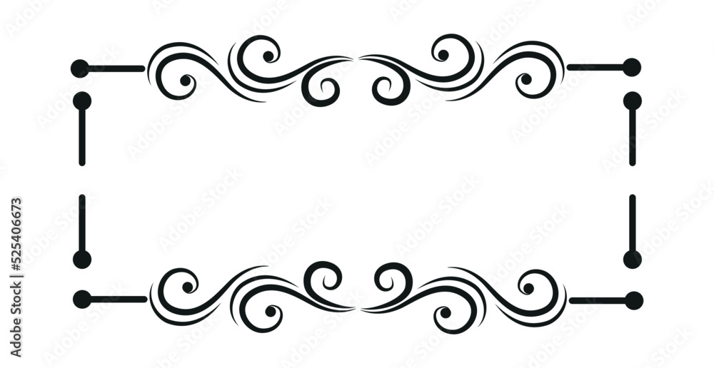 Decorative Text Box Vector