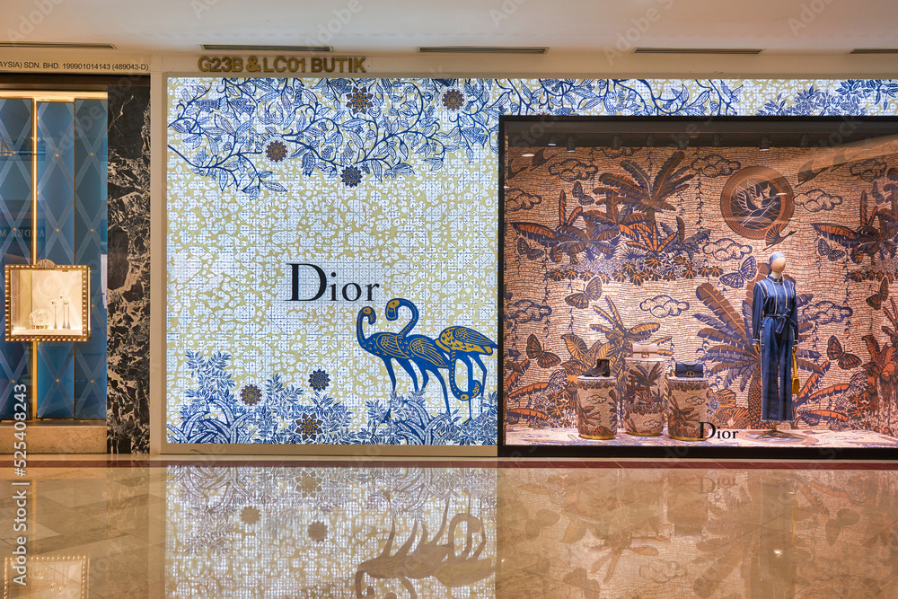 KUALA LUMPUR, MALAYSIA - CIRCA JANUARY, 2020: Dior storefront at Suria ...
