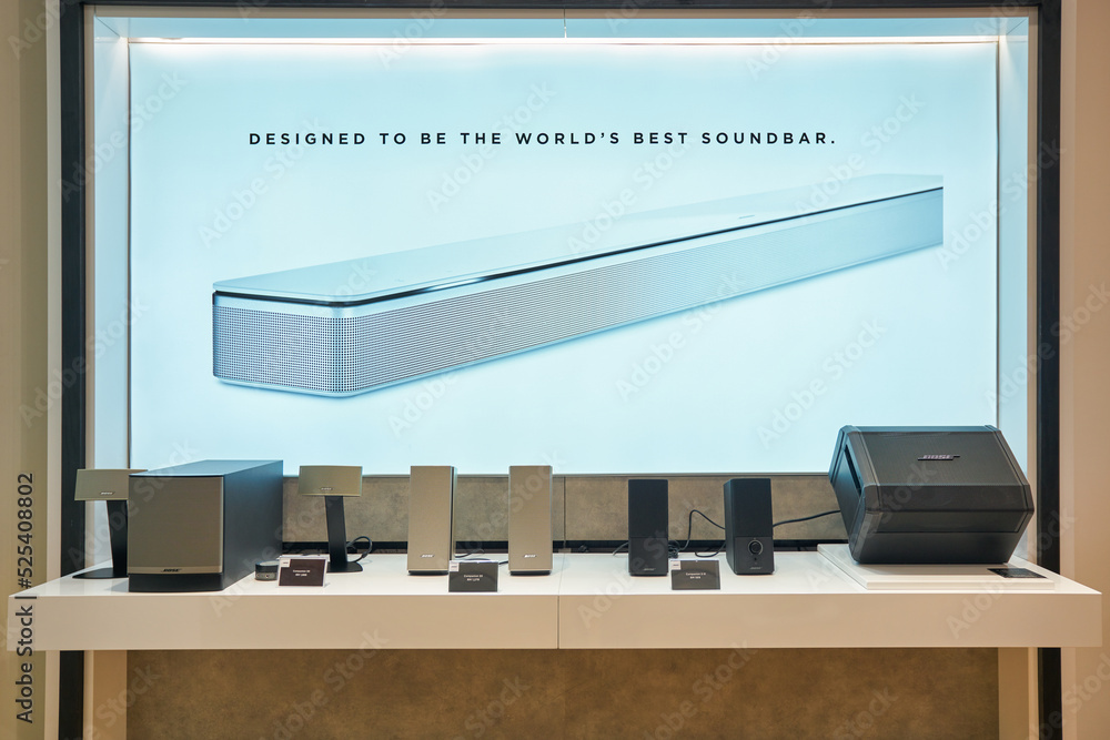 KUALA LUMPUR, MALAYSIA - CIRCA JANUARY, 2020: interior shot of Bose ...