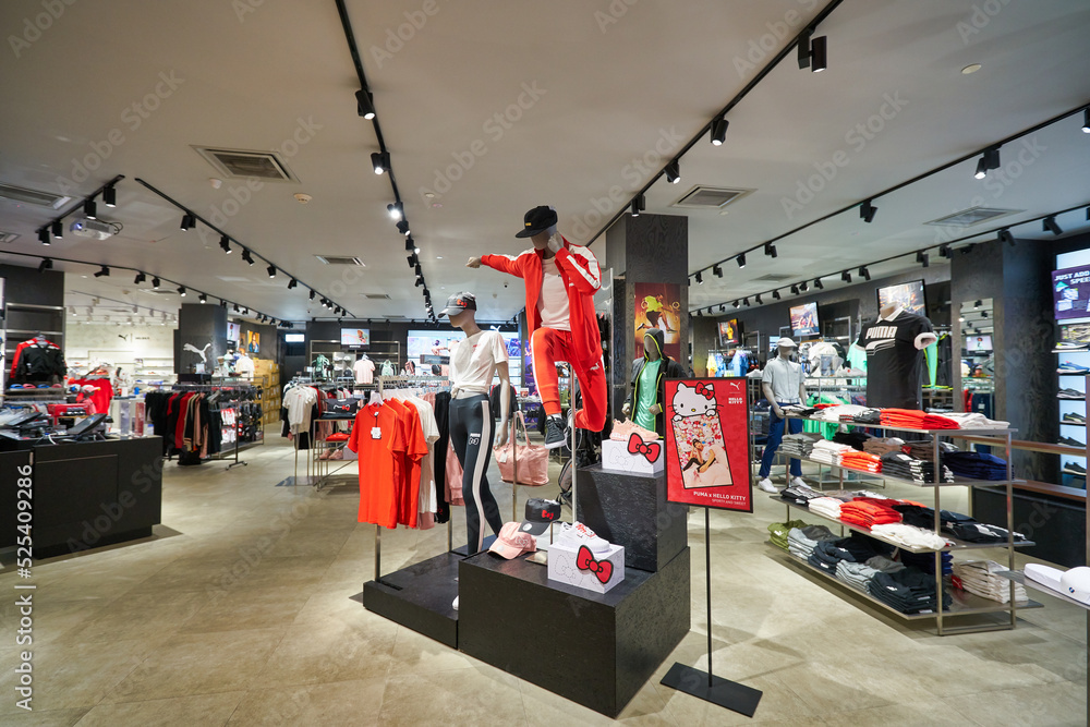 KUALA LUMPUR, MALAYSIA - CIRCA JANUARY, 2020: interior shot of Puma ...