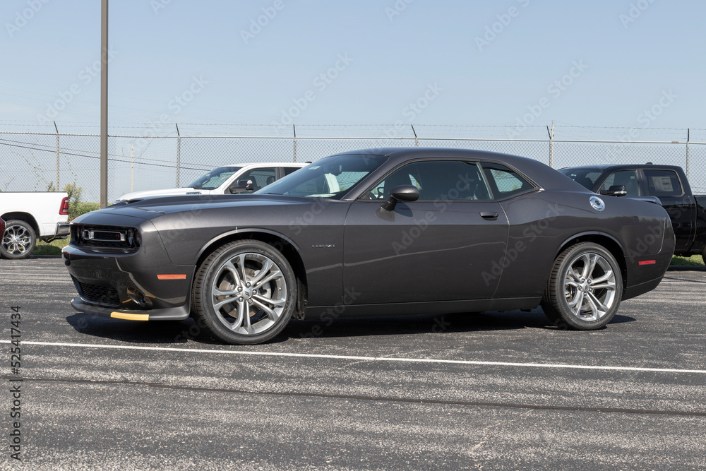 Dodge Challenger display. Stellantis offers the Challenger in SXT, GT ...
