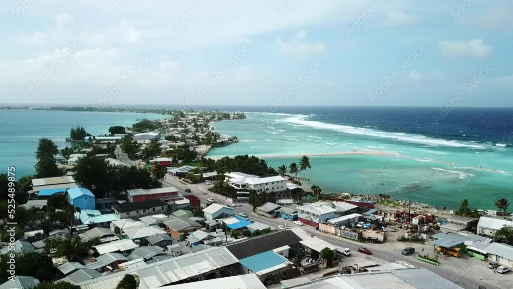 Majuro atoll and Majuro town in Marshall islands Stock Video | Adobe Stock