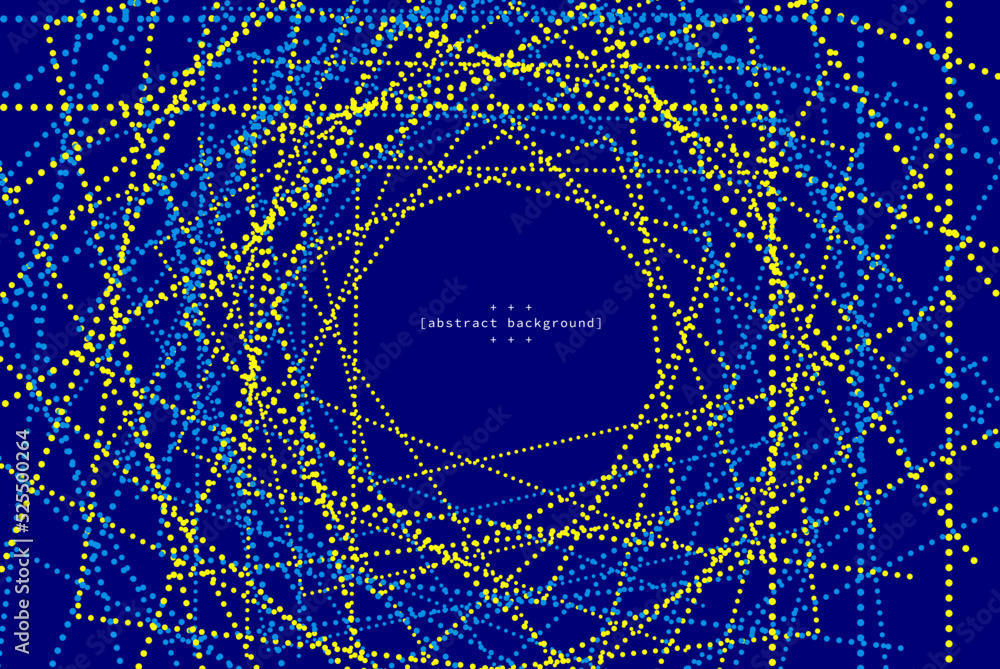 abstract squre line in blue and yellow on violet blue background can be ...