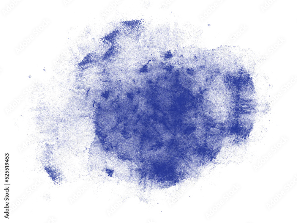 Stockillustratie Blue abstract paint brush smudge with transparent ...