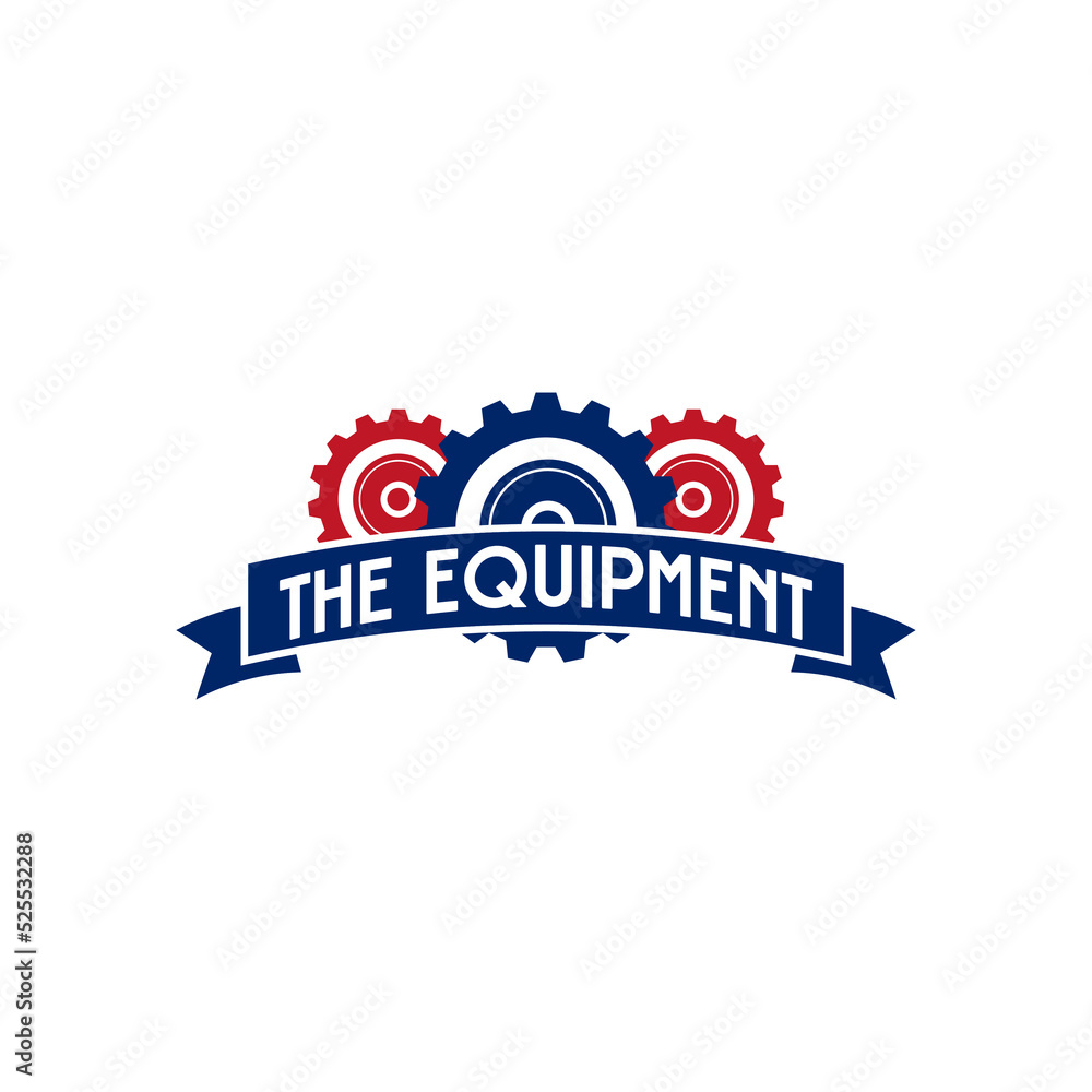 engine equipment icon logo vector design template. vintage equipment ...