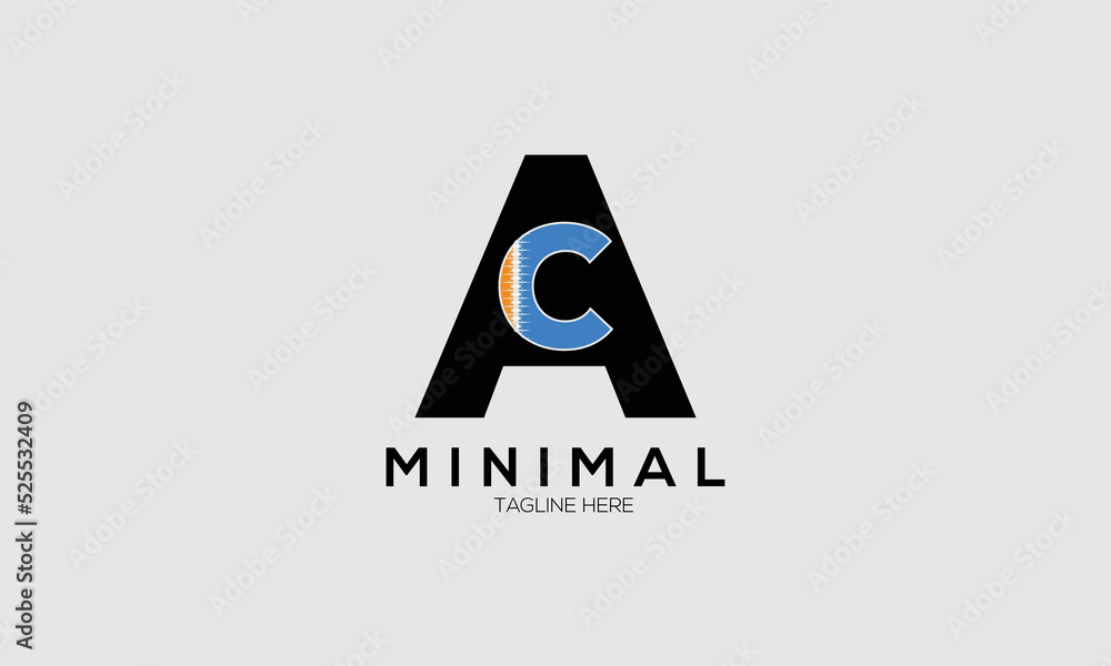 letter icon AC logo vector Stock Vector | Adobe Stock