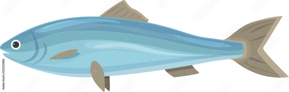 Sardine fish icon cartoon vector. Sea herring. Food animal Stock Vector ...