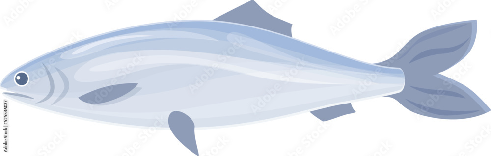 Smoked fish icon cartoon vector. Sea herring. Baltic fish Stock Vector ...