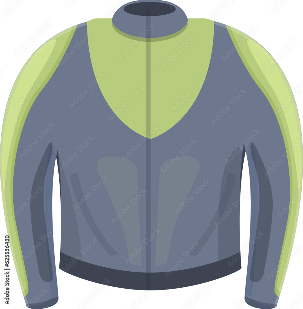 Part jacket icon cartoon vector. Moto clothes. Part gear Stock Vector ...