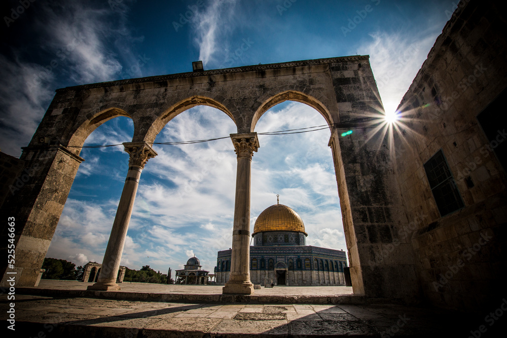 Al-Quds Al-Sharif, Al-Aqsa Mosque, the Holy Dome of the Rock, the ...