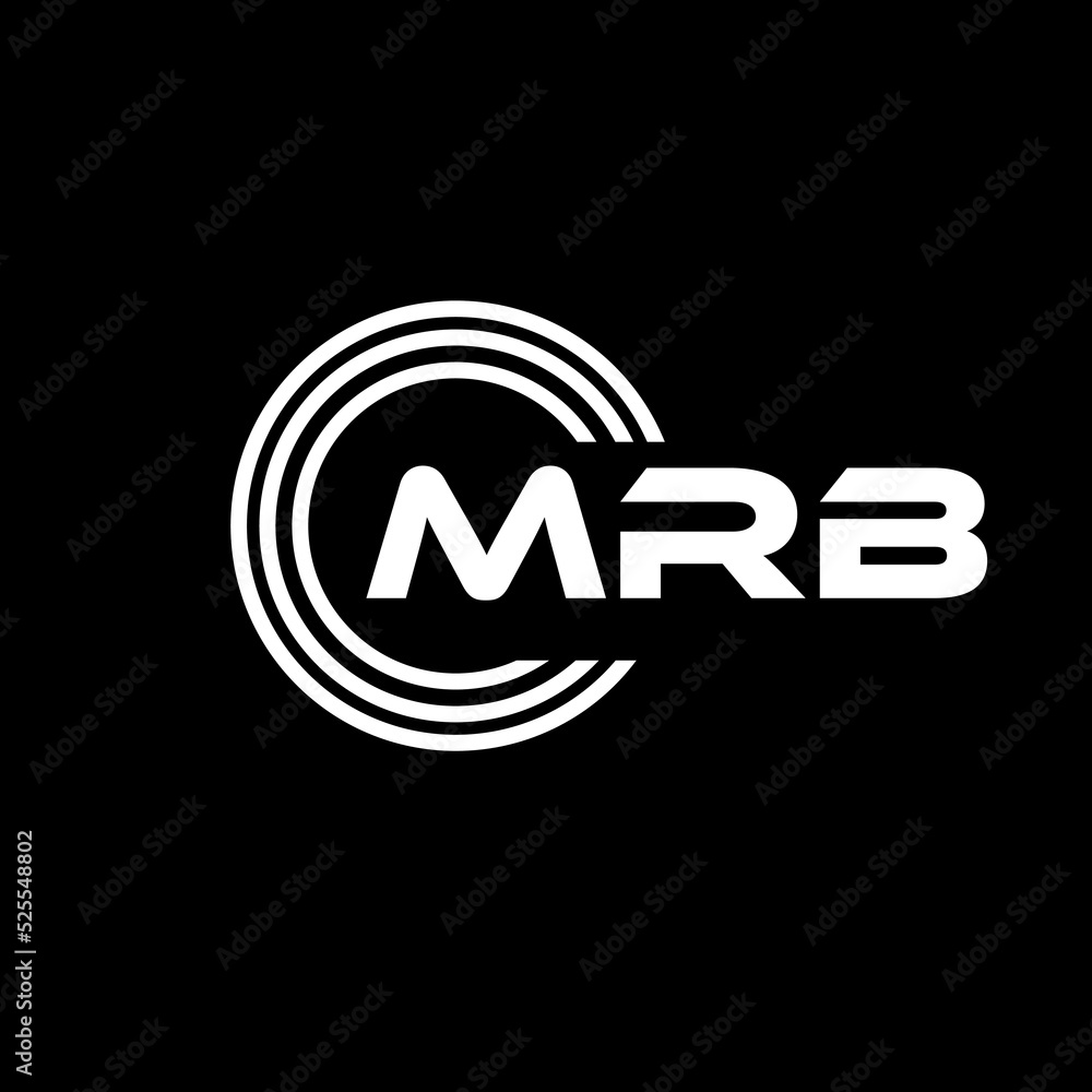 MRB letter logo. three Letters creative circle logo design vector ...