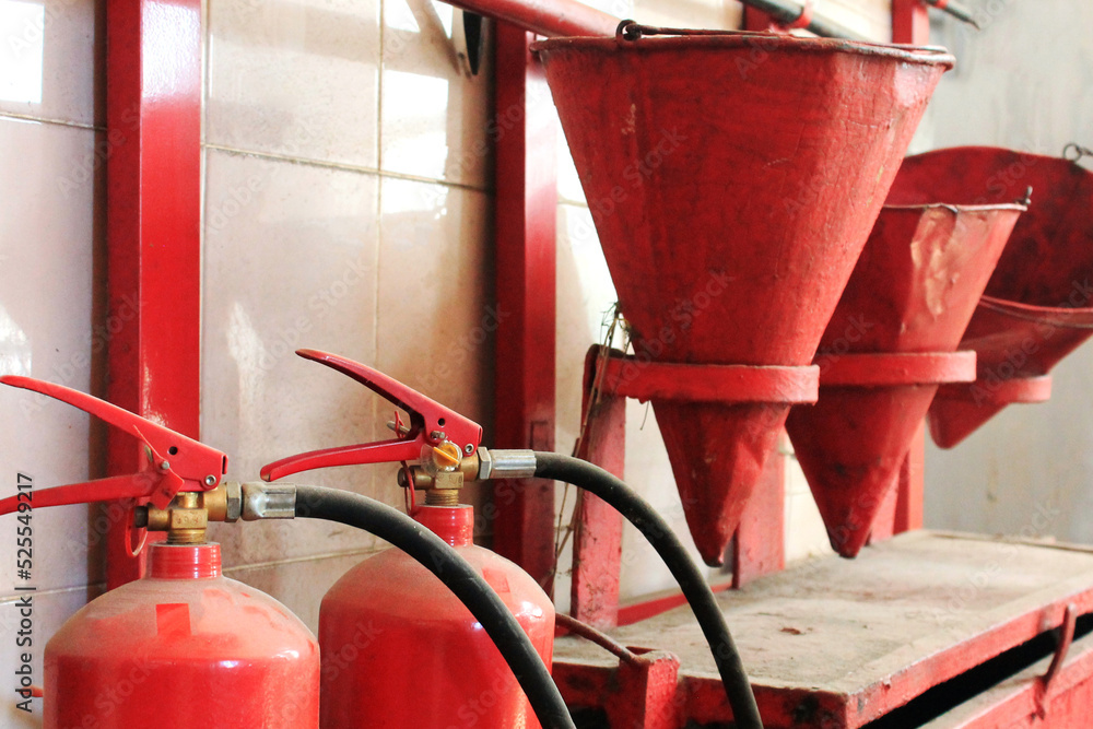 red fire equipment, fire hydrant, fire fighting items, fire ...