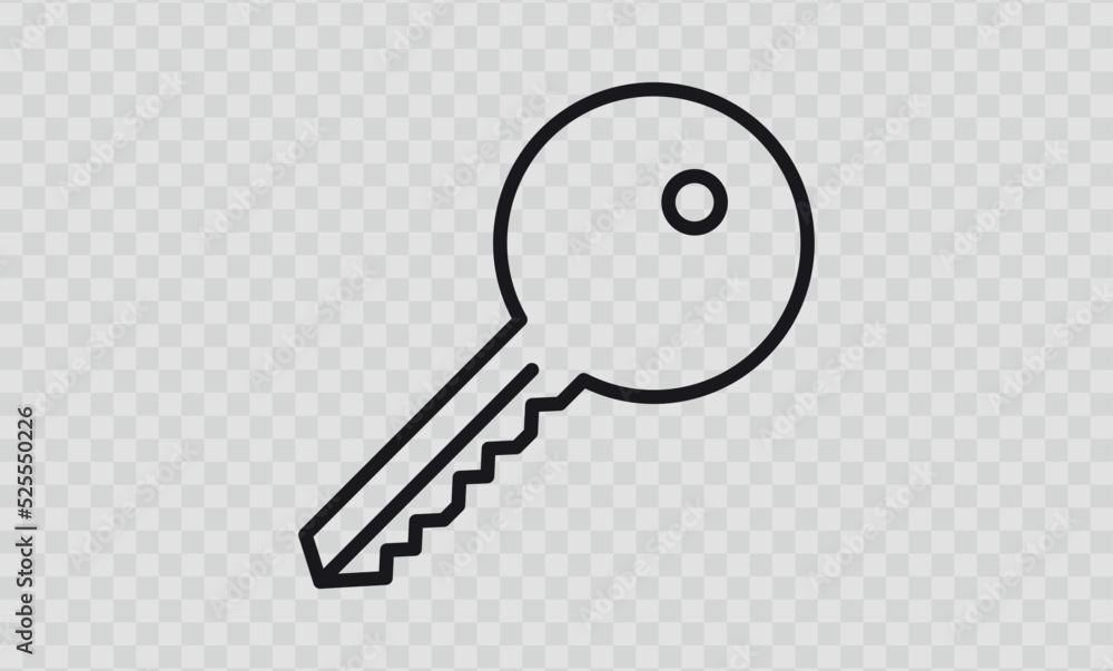 Access key line art icon for apps and website Stock Vector | Adobe Stock