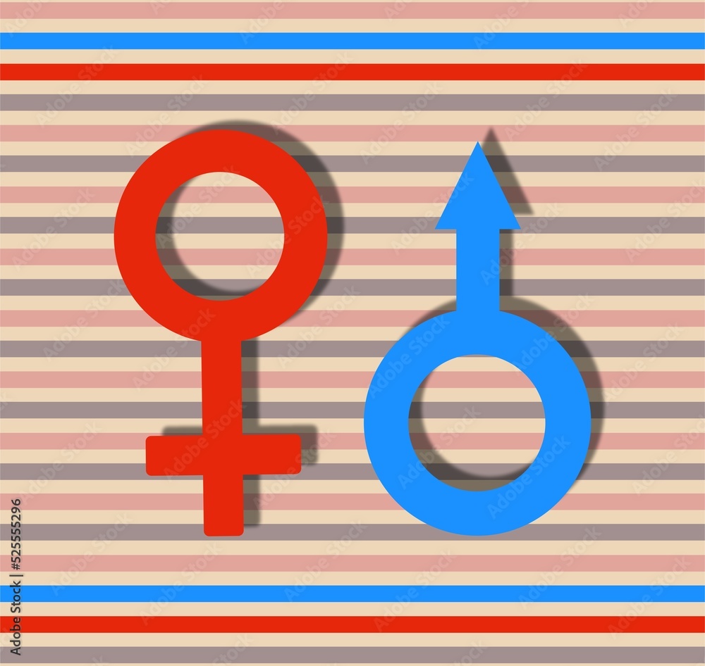 Gender differences. Gender boy and girl. Gender is male and female ...