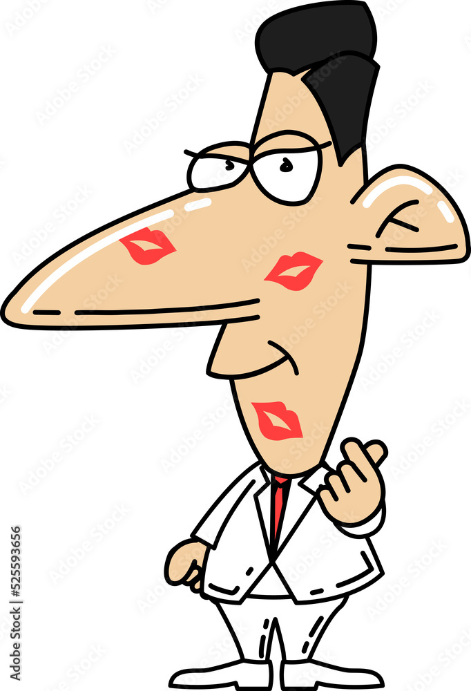 cute clipart of cassanova on cartoon version,vector illustration Stock ...