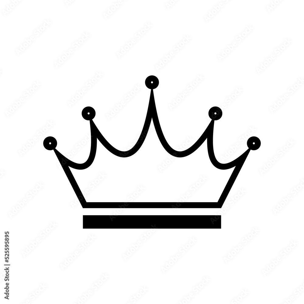 crown icon png transparent Stock Illustration | Adobe Stock