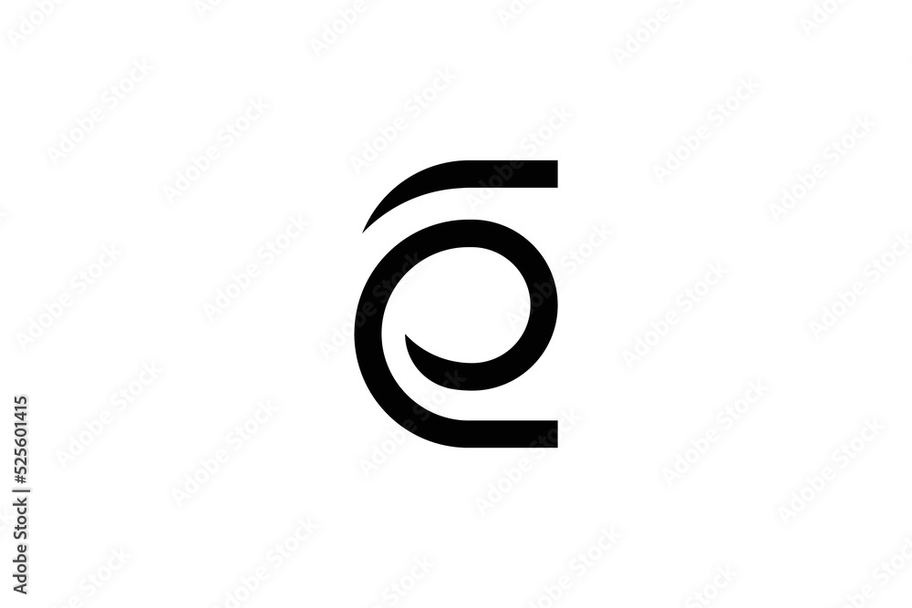 E logo with a minimal design. An icon of a EE letter on a luxury ...