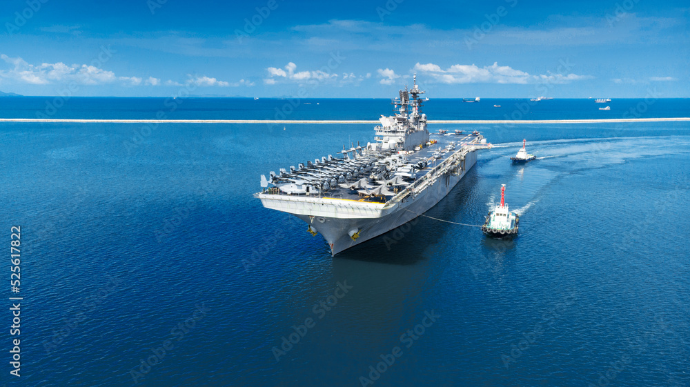 Nuclear ship Military navy ship war ship carrier full loading fighter ...