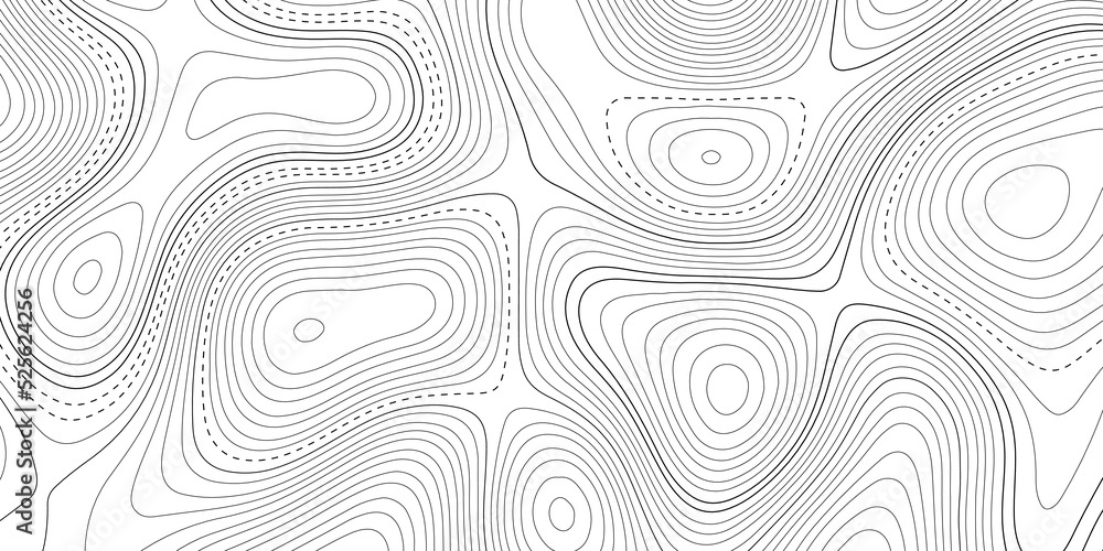 Topographic contour map. Vector cartography illustration. Topography ...